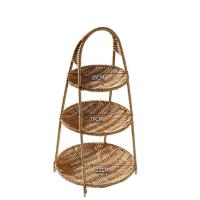 China Wholesale Price Snack Tray Rattan Storage Tray Tray Set Customized Logo Multifunction Single Kitchen Storage Hand Woven for sale