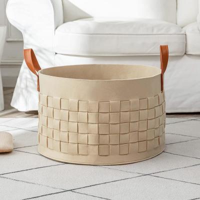 China Customisable Color Woven Storage Box and Basket with Up To 10kg Weight Capacity and Eco Friendly Natural Fibers for sale