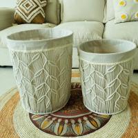 China Eco Friendly Woven Storage Bin with Handmade Arts Craft and Contemporary Design for Sustainable Home Organization for sale