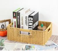 China PE Handmade Woven Storage Baskets Durable Woven Home Decor And Storage Items Ideal For Organizing Living Spaces And Offices for sale