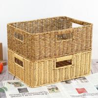 China PE Handmade Woven Storage Baskets Durable Woven Home Decor And Storage Items Ideal For Organizing Living Spaces And Offices for sale