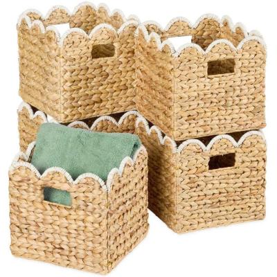 China Stackable Woven Home Decor And Storage Items With Contemporary Design Style And Natural Seagrass For Stylish Organization for sale