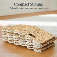 China Stackable Woven Home Decor And Storage Items With Contemporary Design Style And Natural Seagrass For Stylish Organization for sale