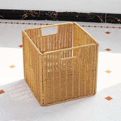 China Neatening Storage Woven Home Decor And Storage Items Washable PE Plastic Type Storage Solutions For A Tidy And Beautiful Home for sale