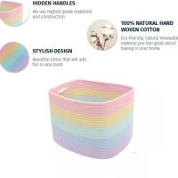 China Customisable Woven Decorative Storage Bins Weightcapacity Up To 10kg Durable Storage Organizers Designed For Office Home And Retail for sale