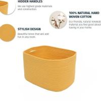 China Customisable Woven Decorative Storage Bins Weightcapacity Up To 10kg Durable Storage Organizers Designed For Office Home And Retail for sale