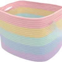 China Customisable Woven Decorative Storage Bins Weightcapacity Up To 10kg Durable Storage Organizers Designed For Office Home And Retail for sale
