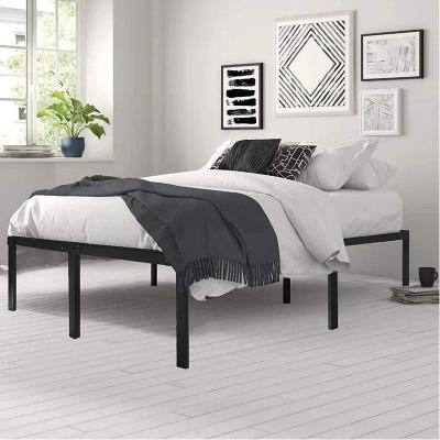 China Memory Foam Compatible Metal Frame Bed Rust Resistant Finish Long Lasting Durability Suitable for Various Mattress Types for sale
