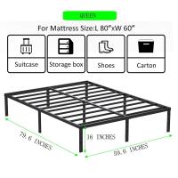 China Slat Support Metal Frame Bed Assembly Required Heavy Duty Steel Frame Ideal for Hostels Dormitories and Temporary Housing for sale