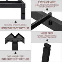 China Slat Support Metal Frame Bed Assembly Required Heavy Duty Steel Frame Ideal for Hostels Dormitories and Temporary Housing for sale