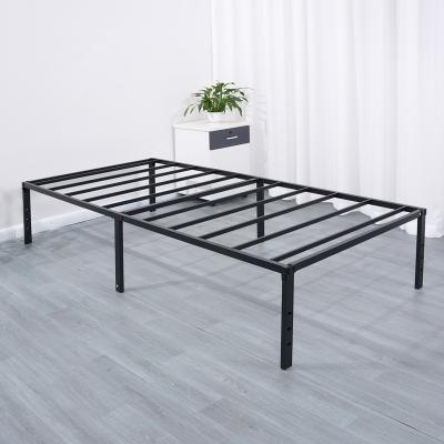 China Queen Size Metal Frame Bed Durable Sturdy Steel Construction Heavy Duty Platform Bed Frame for Bedroom Furniture for sale
