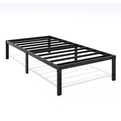 China 14 Inches Height From Floor Metal Frame Bed Queen Size Heavy Duty Construction Designed To Support Various Mattress Types for sale