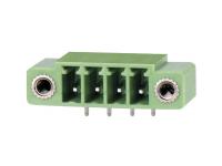 China 3.5mm  3.81mm Pitch 4 Pin Terminal Block Connector With Screw Hole for sale