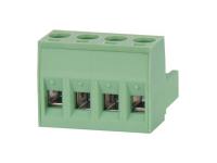 China UL CE Approved  Pluggable Terminal Block Connector 4P Solid Horizontal Wiring Inlet for sale