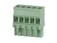 China Pitch 5.08mm Pcb Connector Terminal Block Horizontal Wiring Inlet Easy Connection for sale