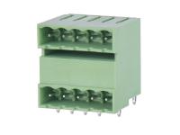 China Verticle Pluggable Terminal Block Double Layer 5.08mm Pitch Pin Header for sale
