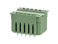 China Double Row 5.08mm Pitch 300V Pluggable Terminal Block Header With Side Screw Hole for sale