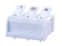 China Pitch 10mm Screwless Terminal Block For Emergency Light And Tri-Proof Light for sale