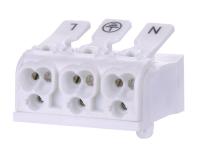 China Pitch 10mm Screwless Terminal Block For Emergency Light And Tri-Proof Light for sale