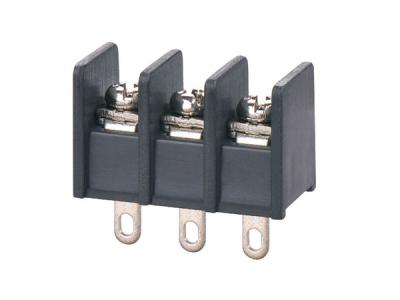 China Pitch 7.62mm Barrier Style Terminal Blocks American Standard Black Color for sale
