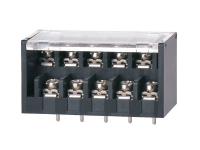China Pitch 7.62mm Barrier Style Terminal Blocks American Standard Black Color for sale