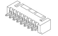 China 2.5mm Straight Pin Contact Wafer Connector 20P PA66 PCB Power Connector for sale