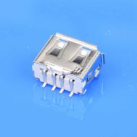 China Usb 2.0 Connectors A Type Above PCB Front DIP Rear SMT Robust Shell for sale