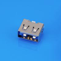 China RoHS USB A PCB Connector Top Mount Front DIP Rear SMT Style USB Socket Connector for sale