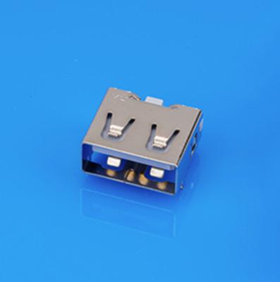 China RoHS USB A PCB Connector Top Mount Front DIP Rear SMT Style USB Socket Connector for sale