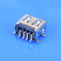 China USB 2.0 A Connector Reverse Tongue Piece Top Mount SMT Gold Plating for sale