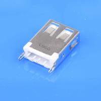 China Robust Shell Straight Insertion USB PCB Connectors With Harpoon Fixing Pin for sale
