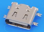 China 16P SMT Top Mount Type C USB Connector 7.35mm Length 5V 5A For Power And Signal for sale