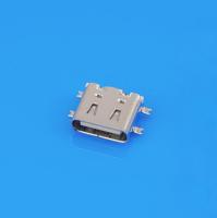 China 16P SMT Top Mount Type C USB Connector 7.35mm Length 5V 5A For Power And Signal for sale