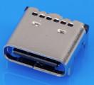 China Alinta USB TYPE C 24PIN Receptacle Double Row SMT Length 7.9mm Center Height 1.68mm for sale