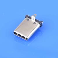 China USB TYPE C 24PIN Verticle Type with Positioning Foot Receptacle Overall Height  above PCB 11.15mm for sale