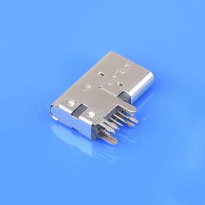 China USB TYPE C 14PIN Flag Style Fast Charging Side Insertion Mount Receptacle Length 14.55mm for Power Strip for sale