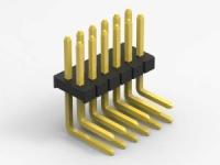 China 1.27mm Pitch Right Angle Board To Board Connector Gold Plated 2-40 Circuits Customized for sale