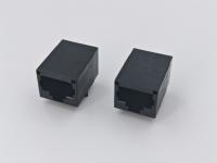 China RJ45 Modular Jack Connector 1X1 TAB-DOWN 21.3mm Plastic Shell Without LED Light for sale