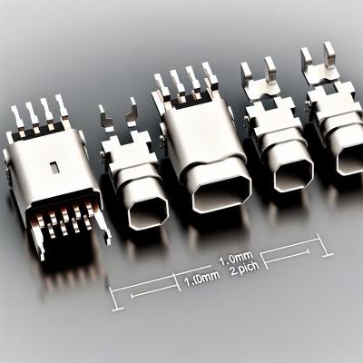 China 1.0mm Pitch SMT FPC Connector Back Flip 2.0mm Height for sale
