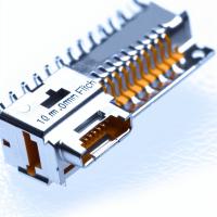 China 1.0mm Pitch FPC Connector Horizontal SMT Type with Back Flip Design for sale