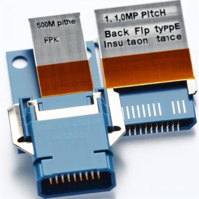 China 1.0mm Pitch FPC Connector Back Flip Type 500MΩ Insulation Resistance for sale
