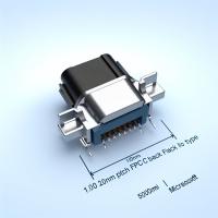 China 1.0mm Pitch FPC Connector Back Flip Type 500MΩ Insulation Resistance for sale