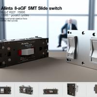 China Alinta 8-feet SMT Slide Switch 150gf Operation Force 10000 Life Cycles for sale