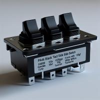China PA46 Black Tact Slide Switch SUS Cover 10000 Cycles 150gf±100gf for sale