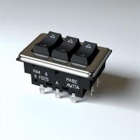 China PA46 Black Tactile Switch SMT 8-Feet AG Plating 10000 Cycles for sale