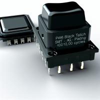 China PA46 Black Tactile Switch SMT 8-Feet AG Plating 10000 Cycles for sale
