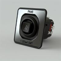 China PA46 Black Elevator Push Button Switch 12V 200mA SMT for sale