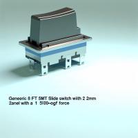 China Alinta 8-Feet SMT Slide Switch 2mm Travel 150±100gf Force for sale