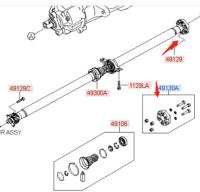 China Customizable Vibration Damper Propshaft for Sorento II 491302B00 49130-2B000 491303W000 for sale