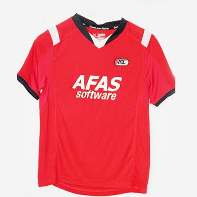 China Bright Red Jersey Football Shirts UV Protection Cool And Comfortable for sale